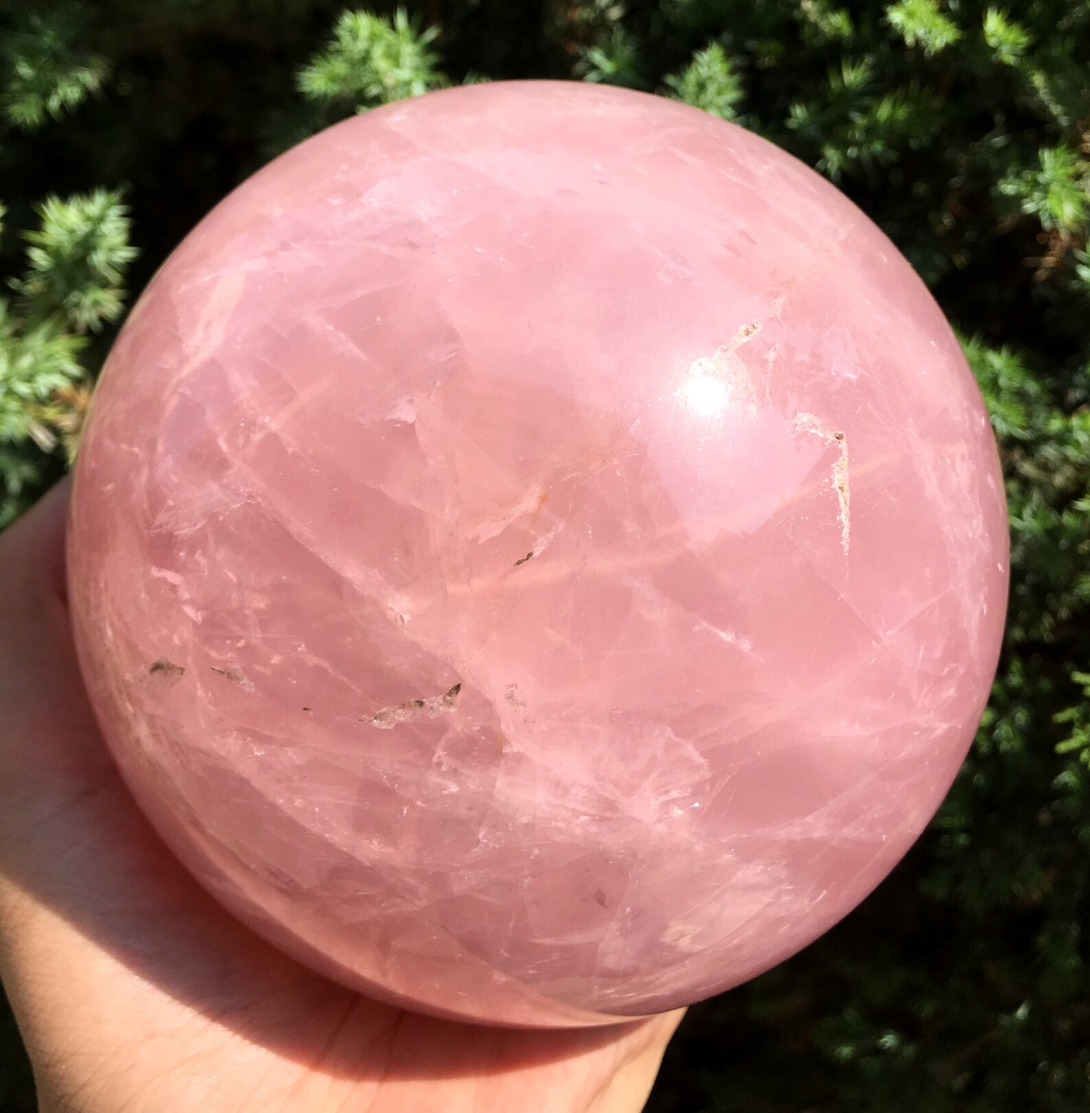Best Rose Quartz Sphere/pink Crystal Ball/rose Crystal - Etsy