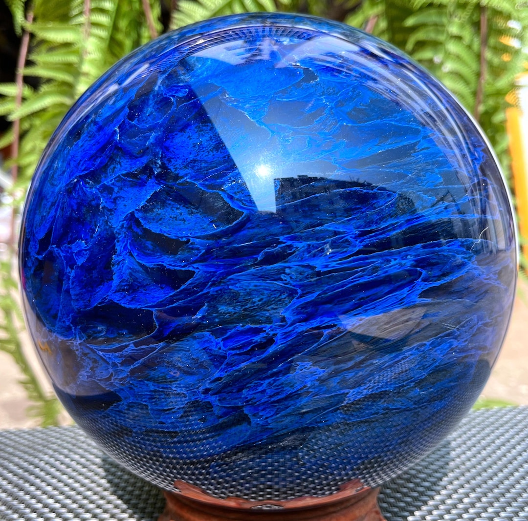 Clear Smelt Blue Quartz Sphere/clear Smelt Quartz Polished Chunks ...