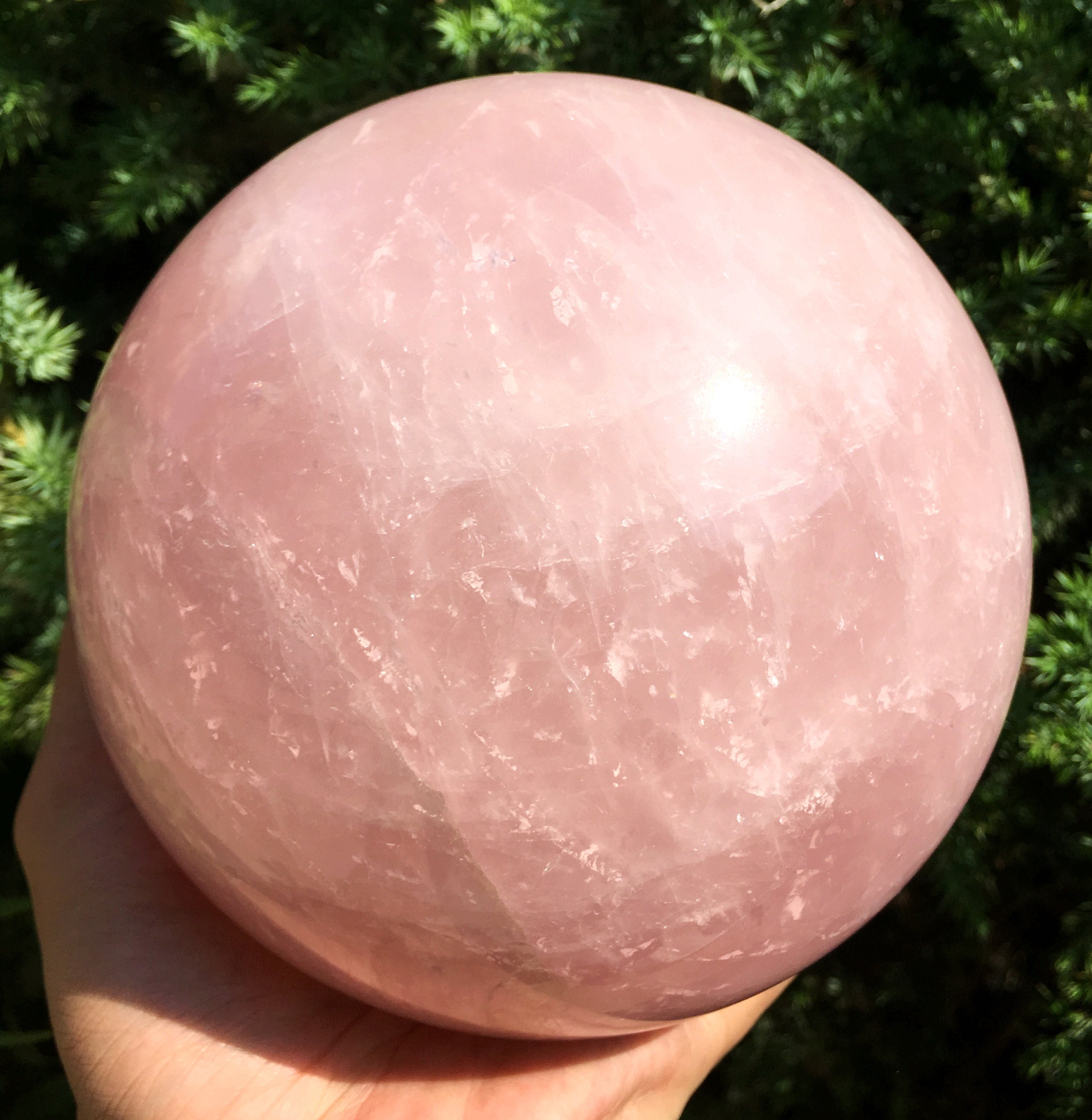 Best Rose Quartz Sphere/pink Crystal Ball/rose Crystal | Etsy