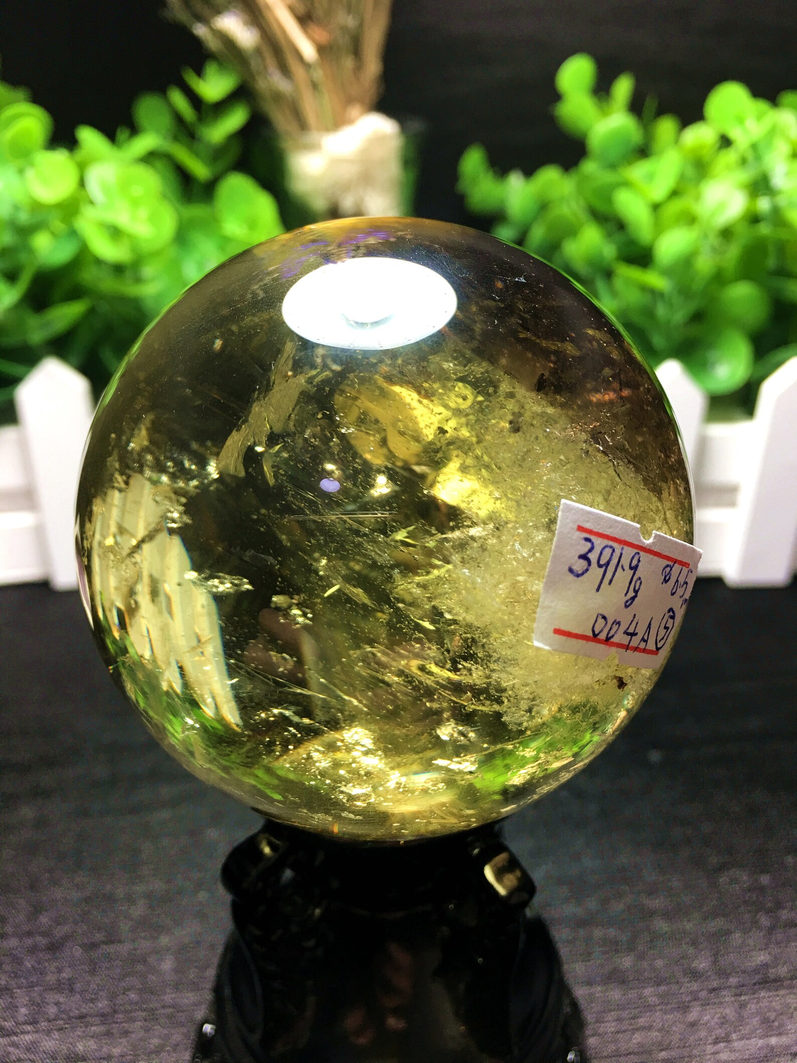 Natural Large Rainbow Citrine Quartz Crystal Sphere/citrine | Etsy