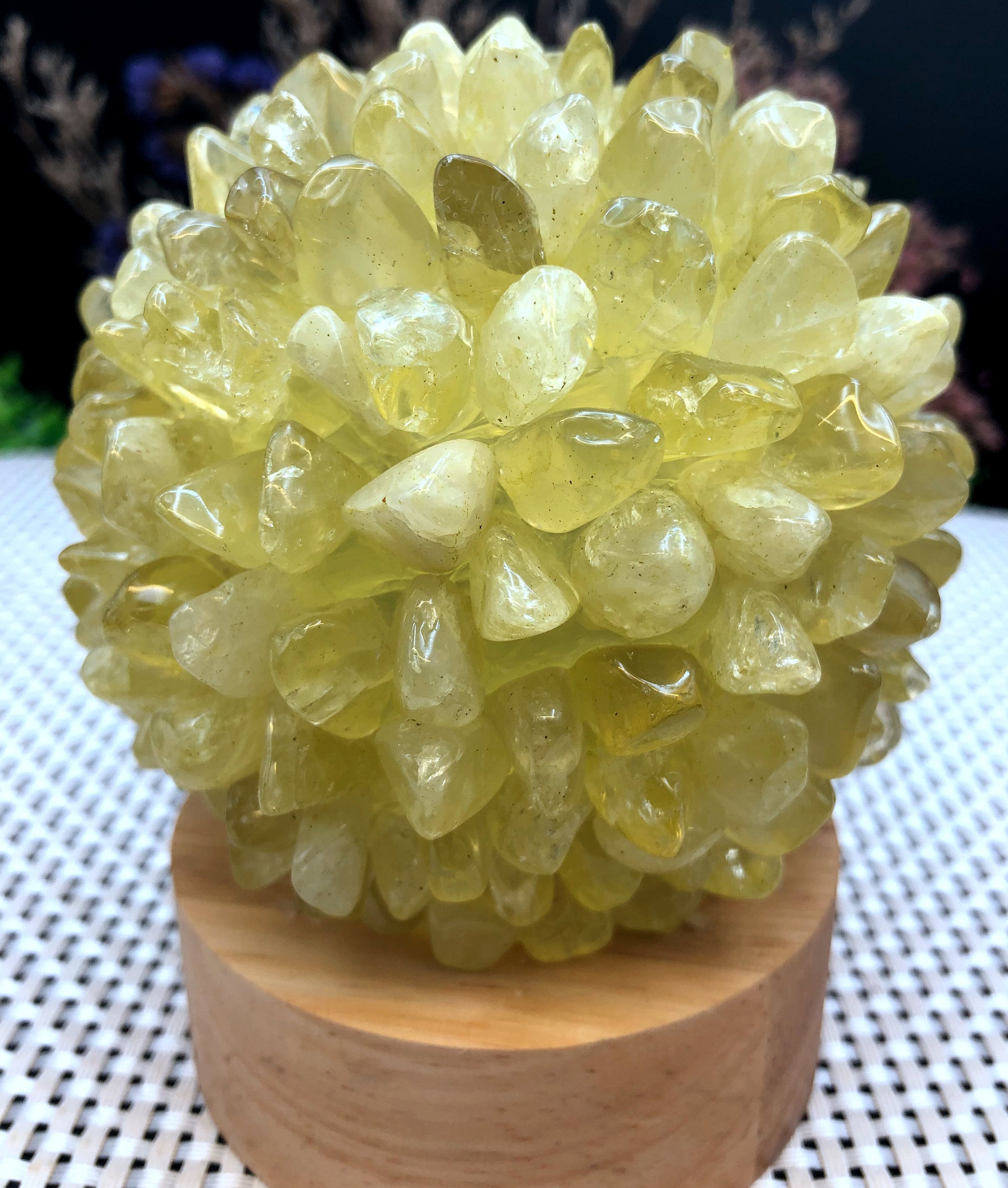 Natural Citrine crystal night light/illumination light/Night | Etsy