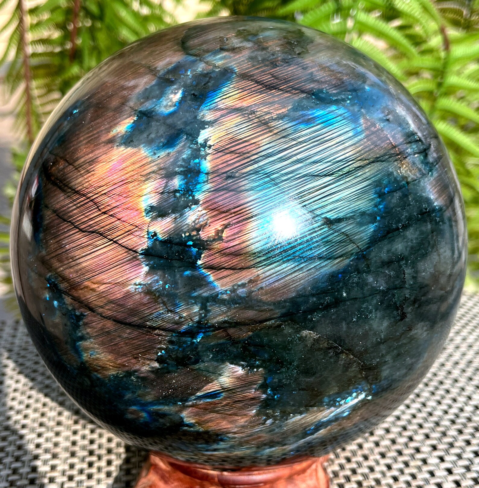 Extra Large Labradorite Sphere/labradorite Ball/shiny Polished ...