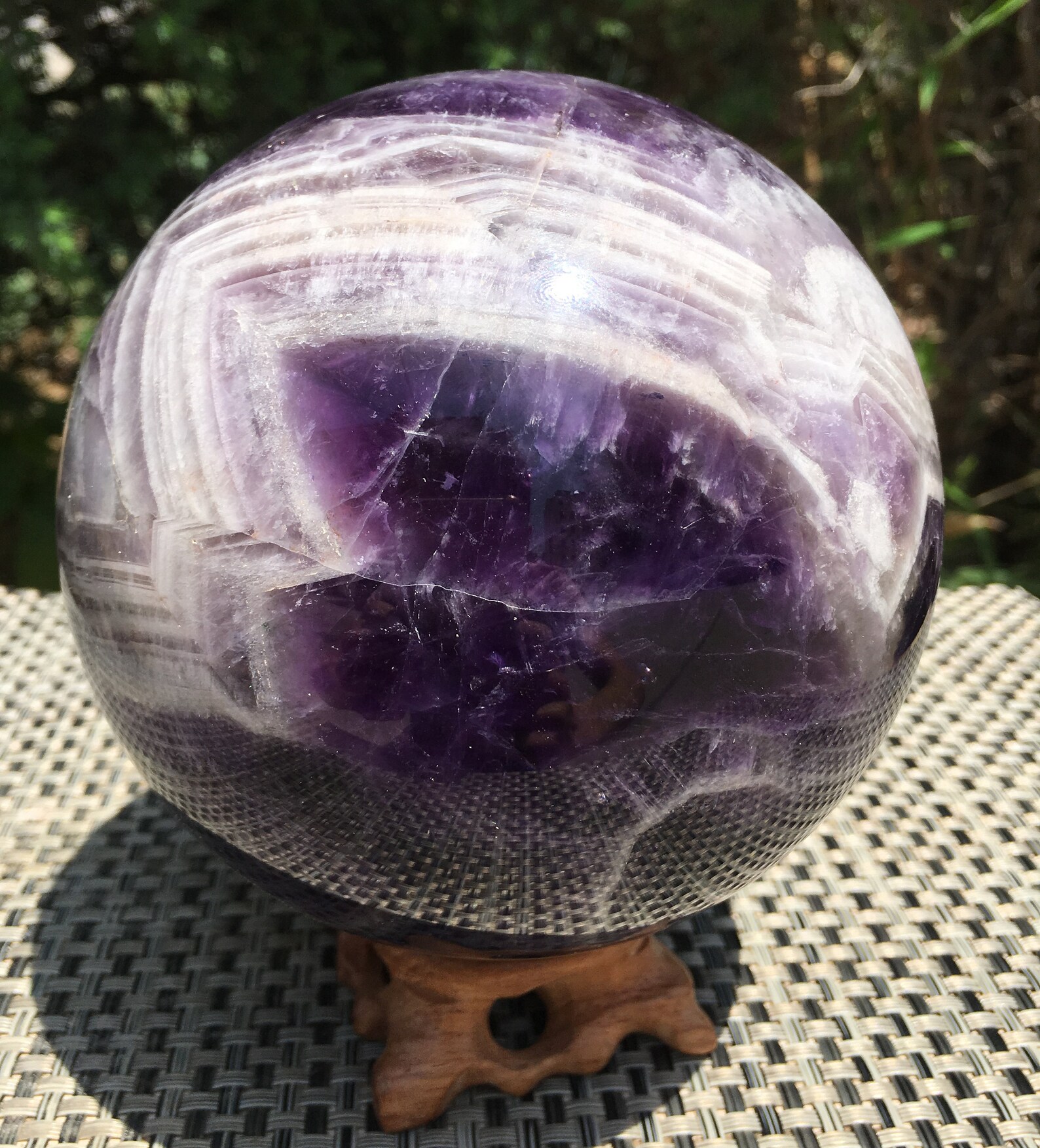 Natural Large Top Clear Amethyst Ball/crystal Sphere/amethyst - Etsy