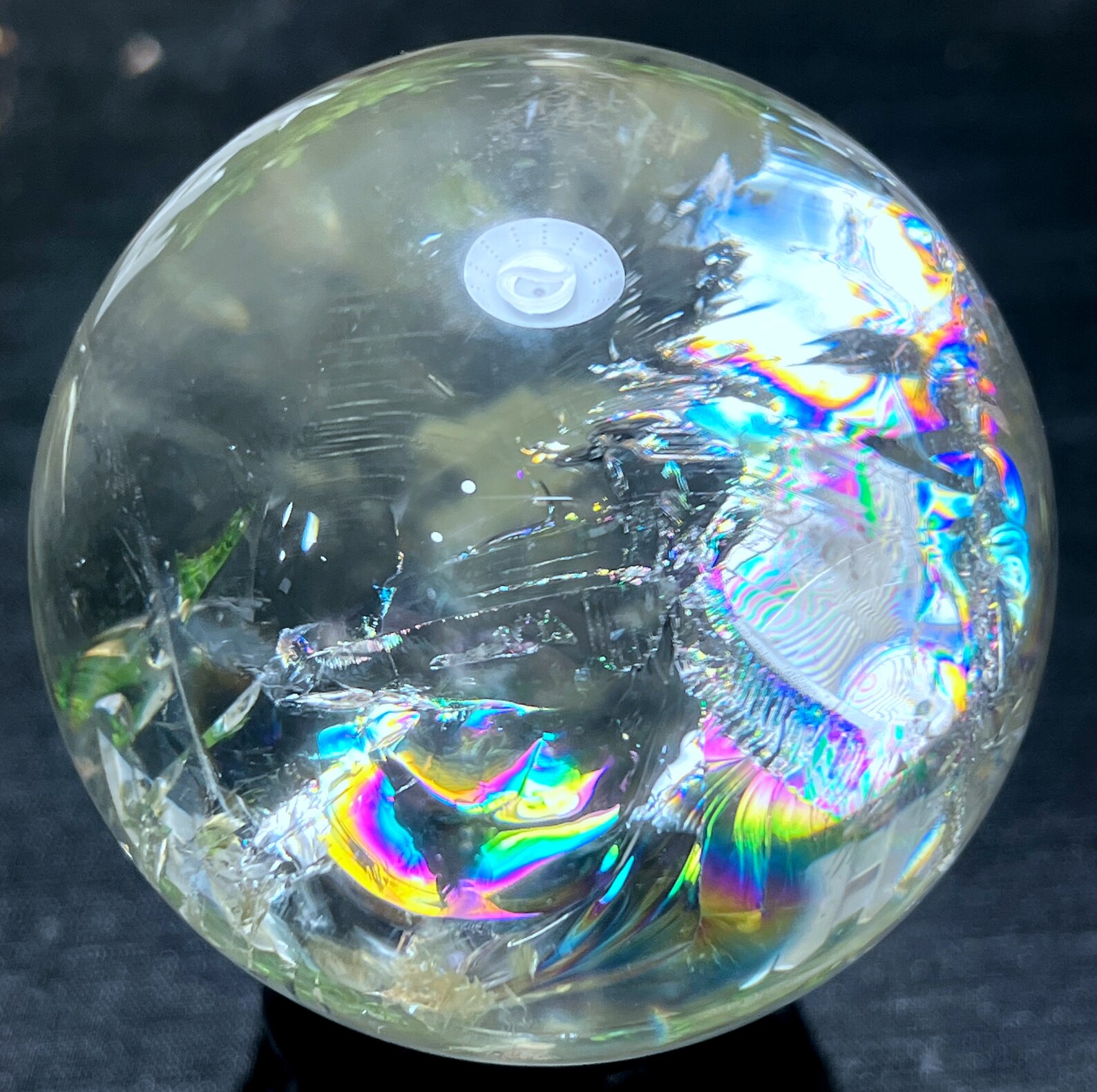 Natural Large Rainbow Citrine Quartz Crystal Sphere/citrine Ball/chakra ...