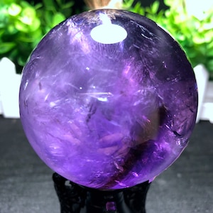 Natural Large Top Clear Amethyst Ball/crystal Sphere/amethyst Sphere ...
