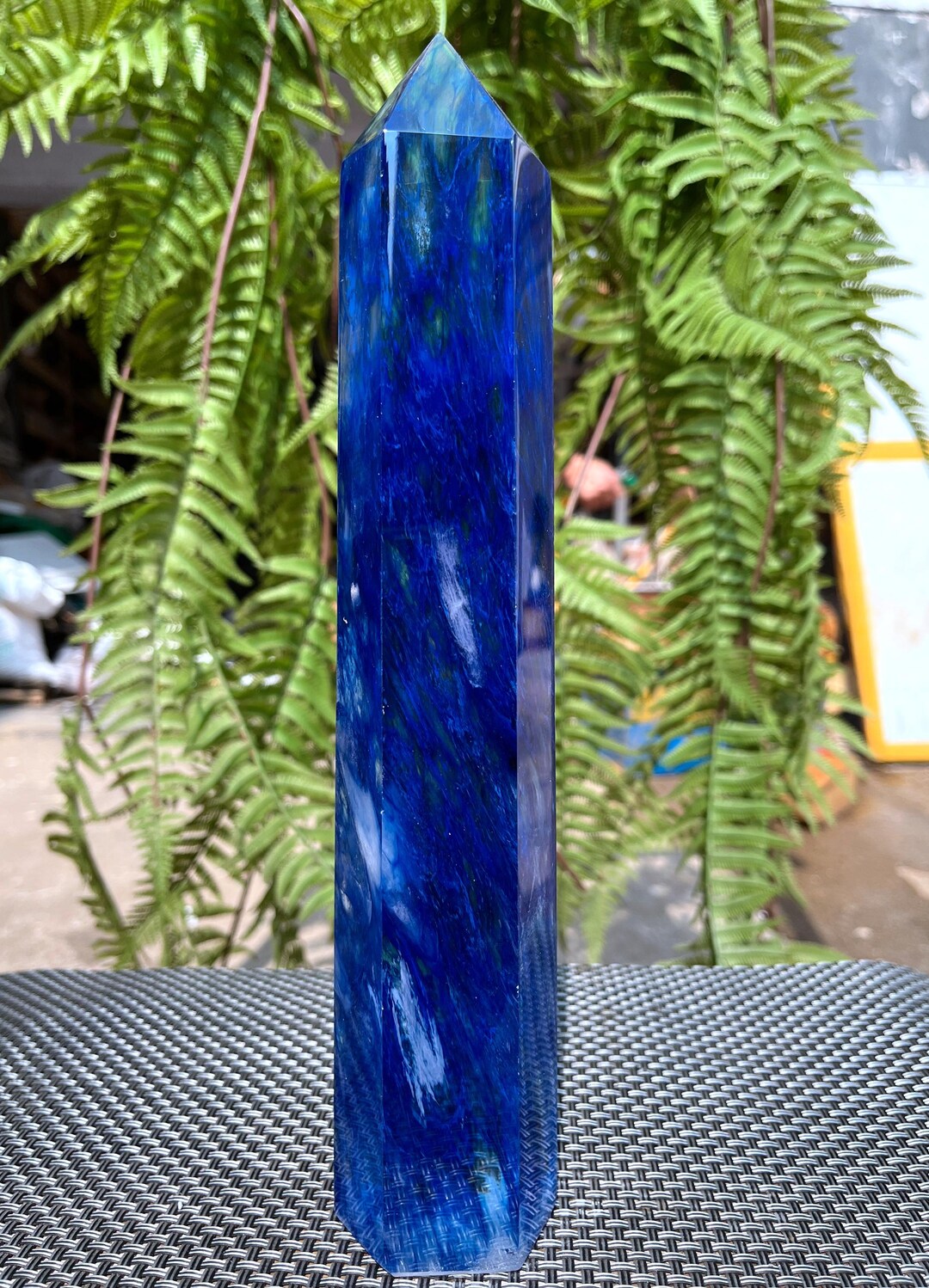 Clear Smelt Blue Quartz Point/clear Smelt Quartz Polished Chunks ...