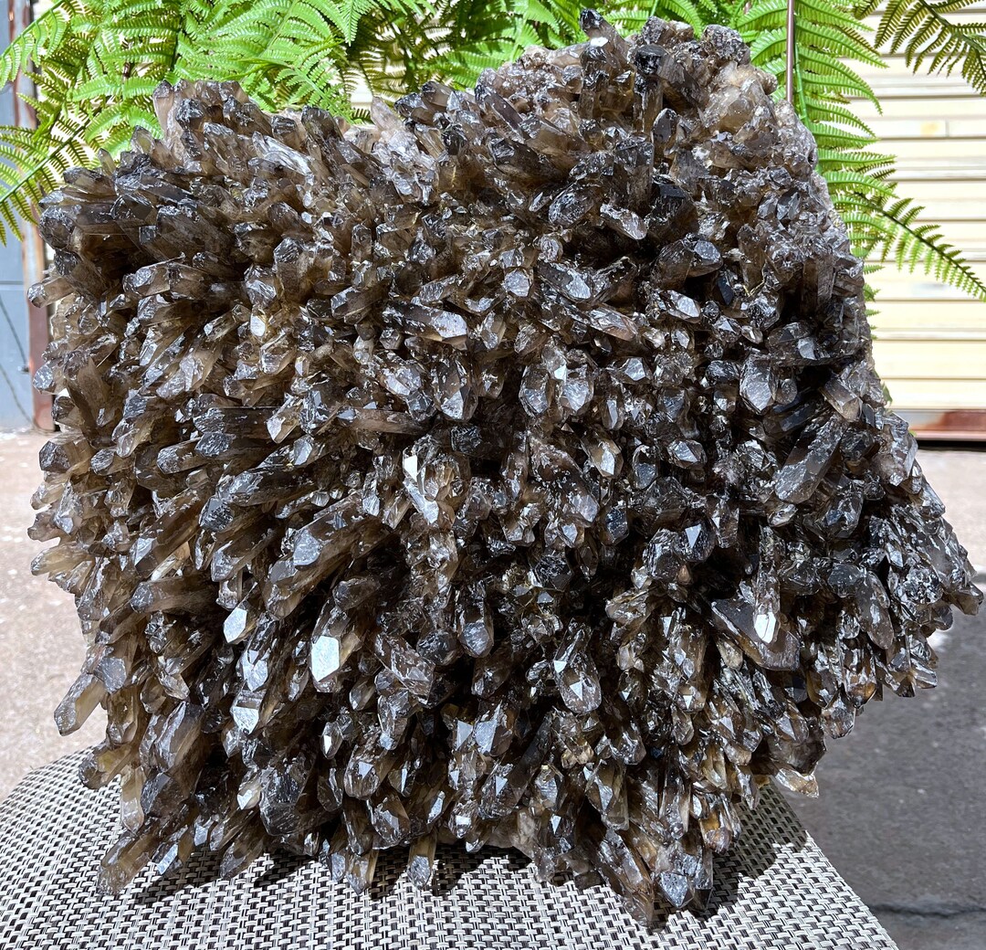 Large Raw Black Crystal Cluster/black Quartz Cluster/quartz Cluster ...