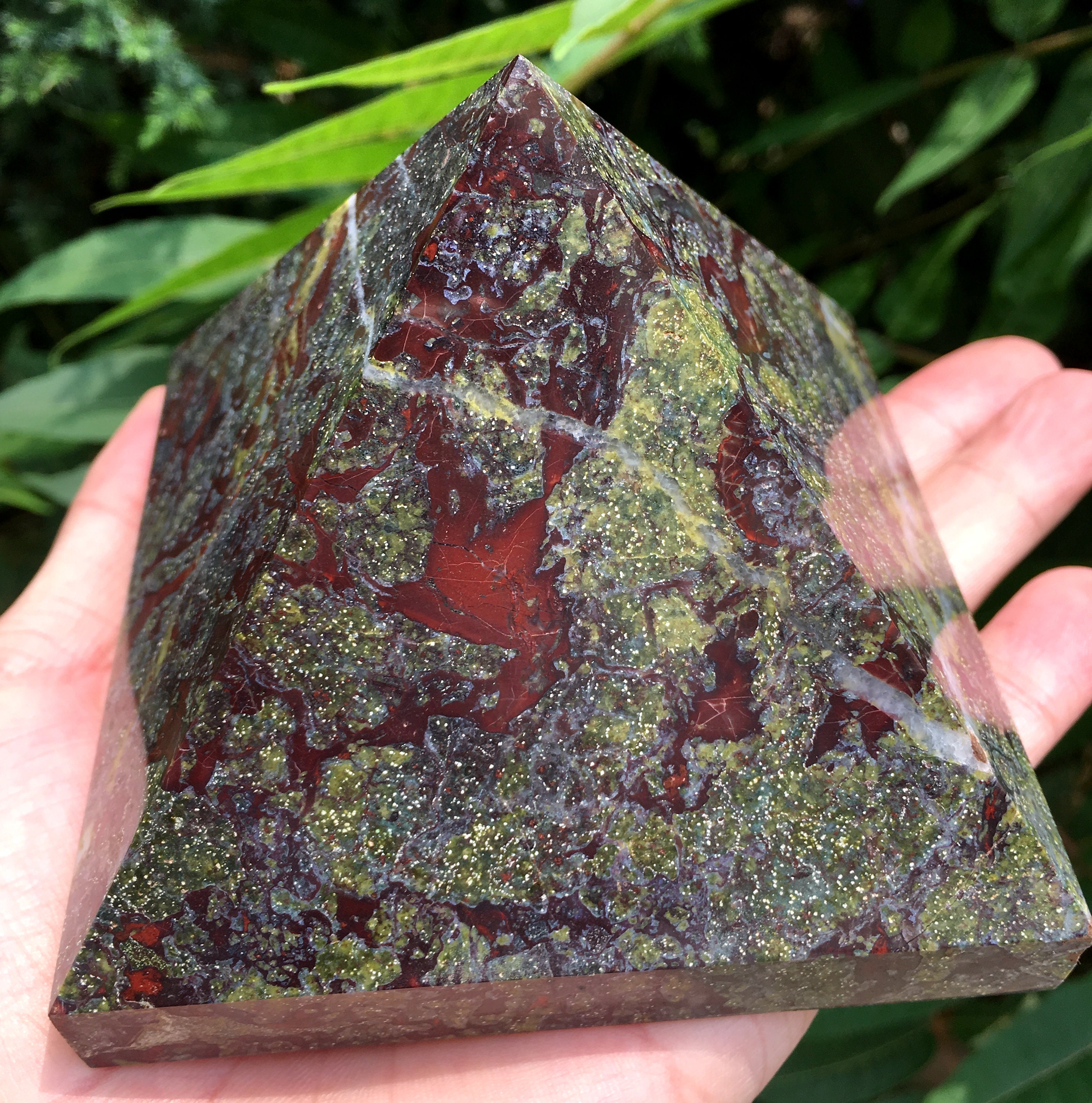 Large Dragon Blood Jasper Pyramid/dragon Blood Jasper Pyramid/jasper ...