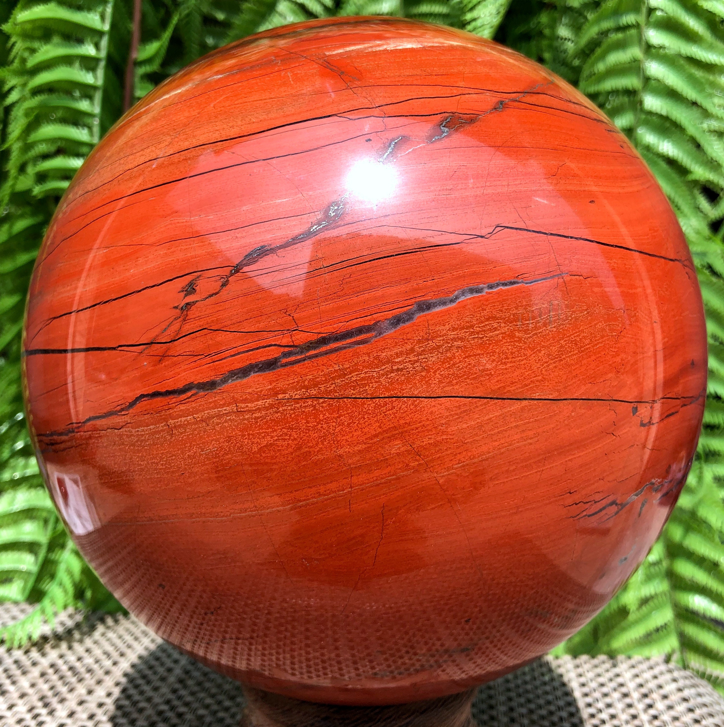 Natural Red Jasper Crystal balls/Red Jasper Sphere/Red Jasper | Etsy