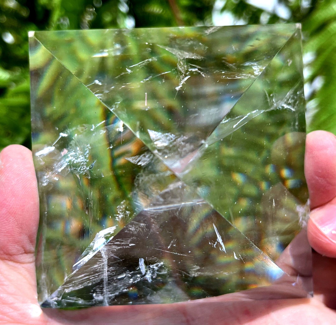 Clear Quartz Crystal Generator Pyramid/natural Stunning Water Clear ...