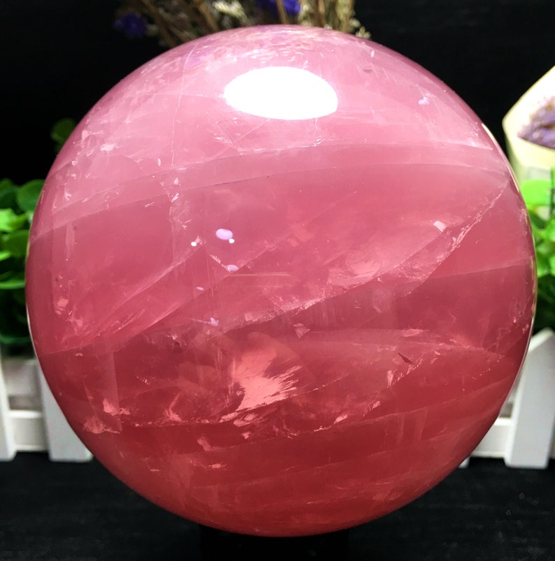 High Quality Star Rose Quartz Polished Sphere/rose Crystal - Etsy