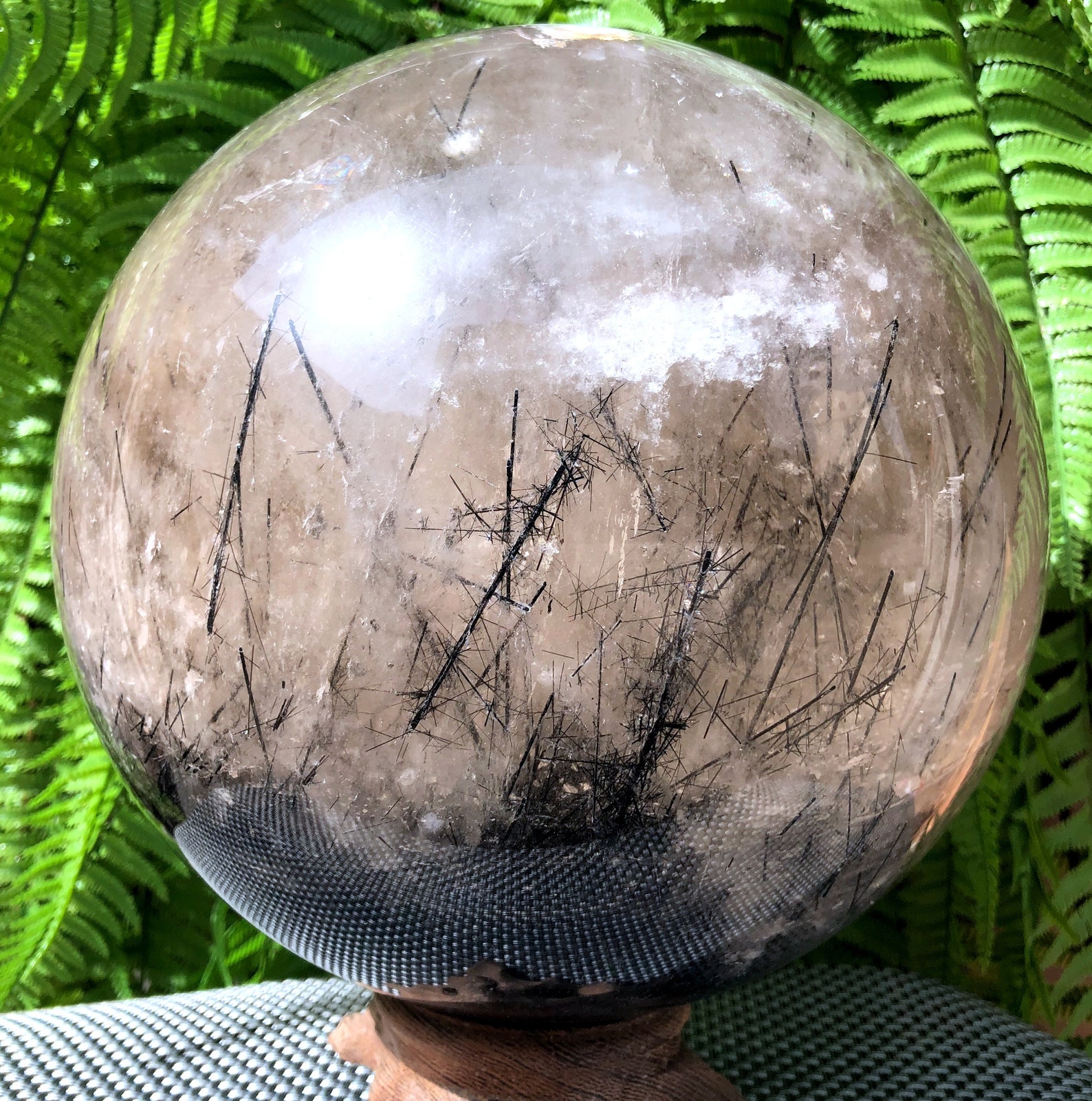 Natural Rare Transparent black Tourmaline Rutilated Crystal | Etsy