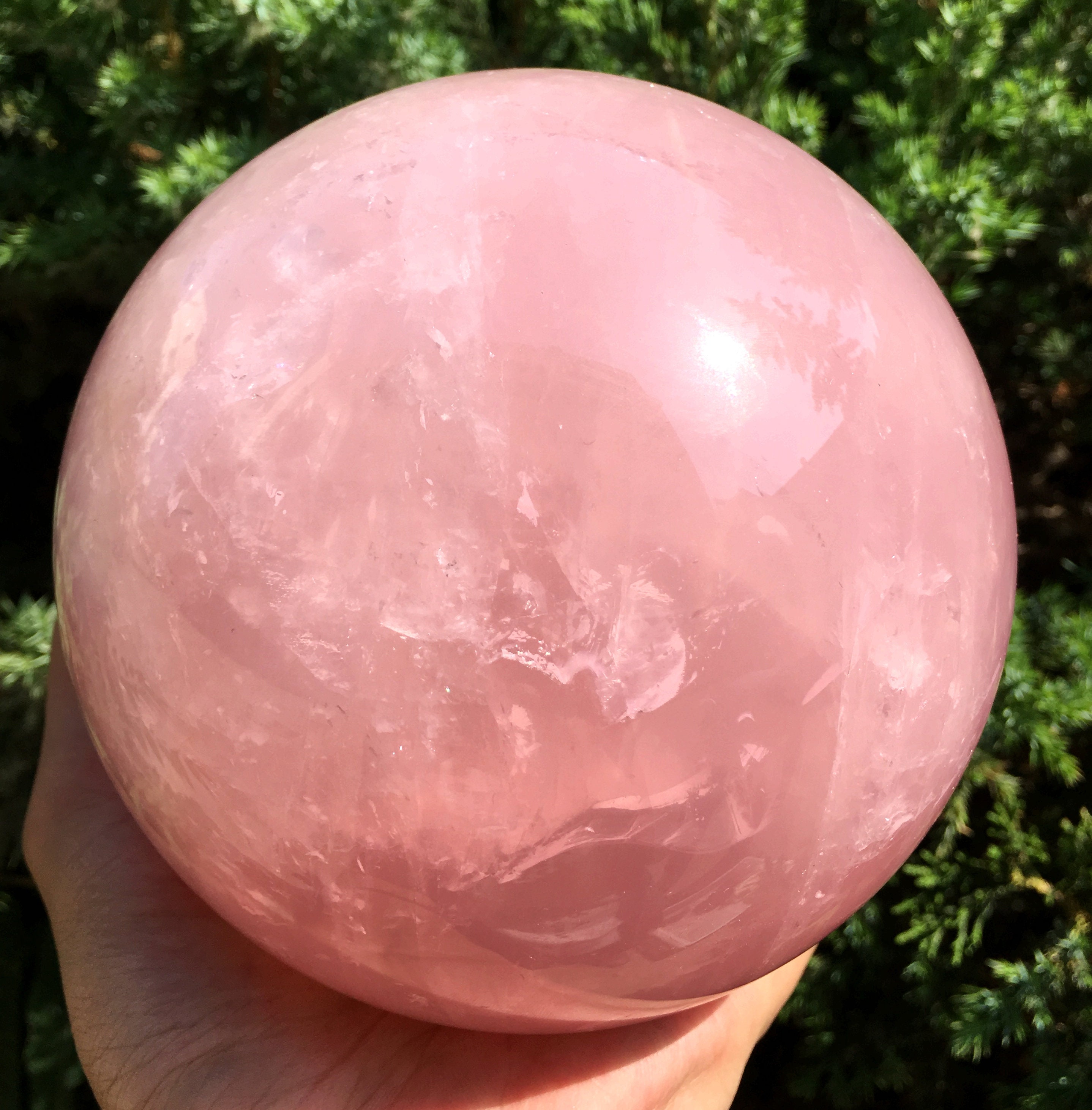 Best Rose Quartz Sphere/pink Crystal Ball/rose Crystal | Etsy