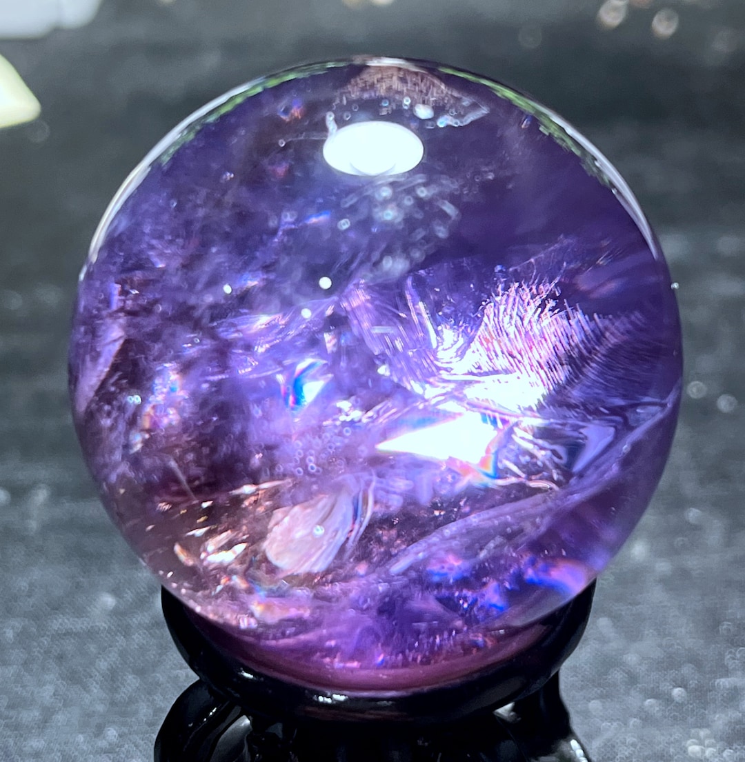 Natural Large Top Clear Amethyst Ball/crystal Sphere/amethyst Sphere ...