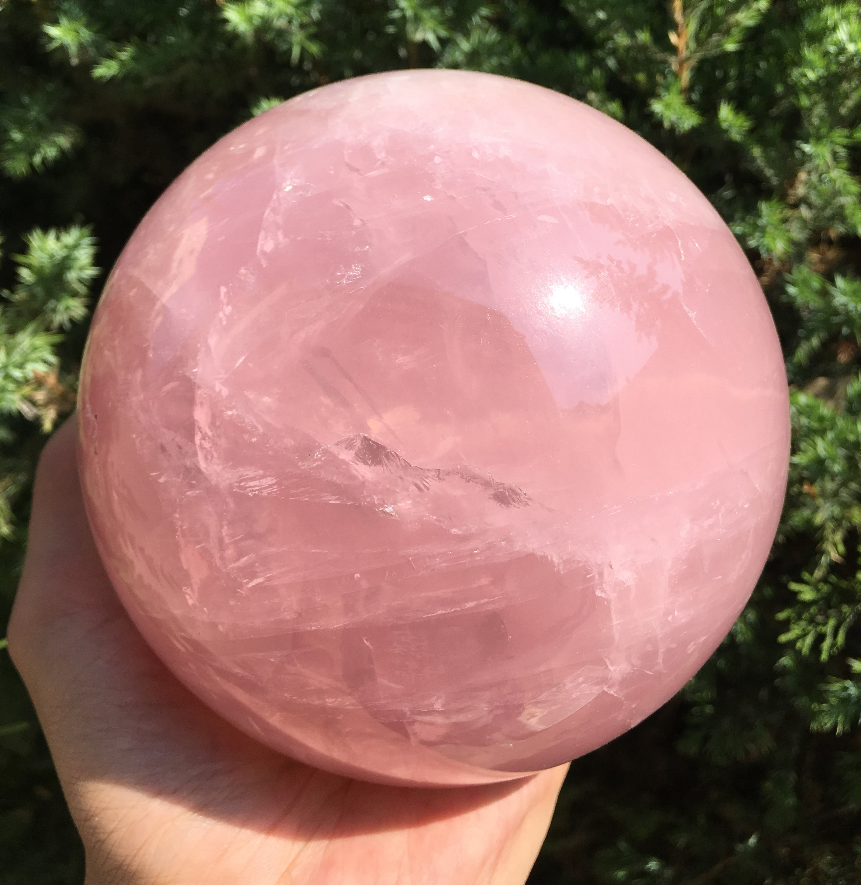 Best Rose Quartz Sphere/pink Crystal Ball/rose Crystal | Etsy