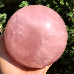 Best Rose Quartz Sphere/pink Crystal Ball/rose Crystal Sphere/special ...
