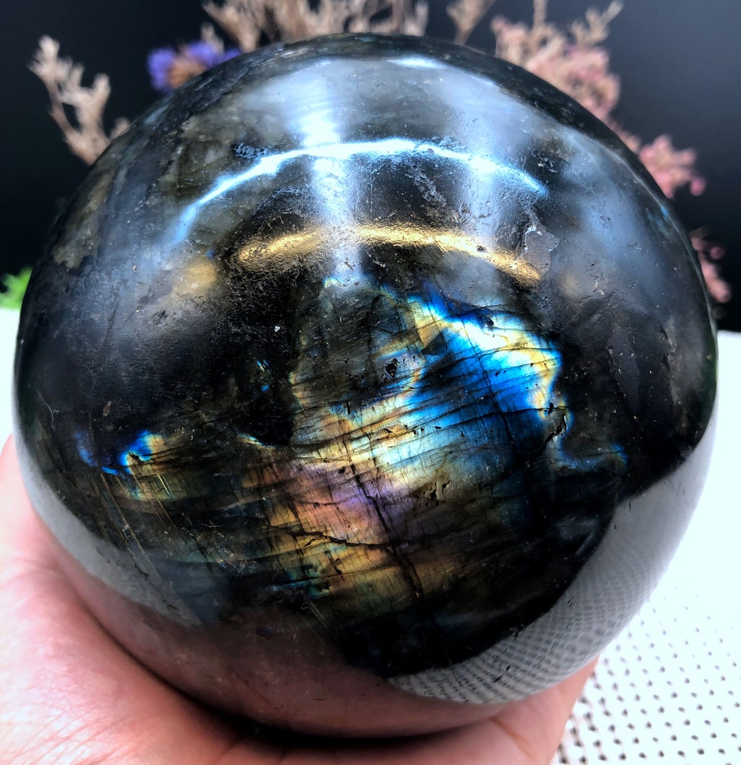 Extra Large Labradorite Sphere/labradorite Ball/shiny Polished ...