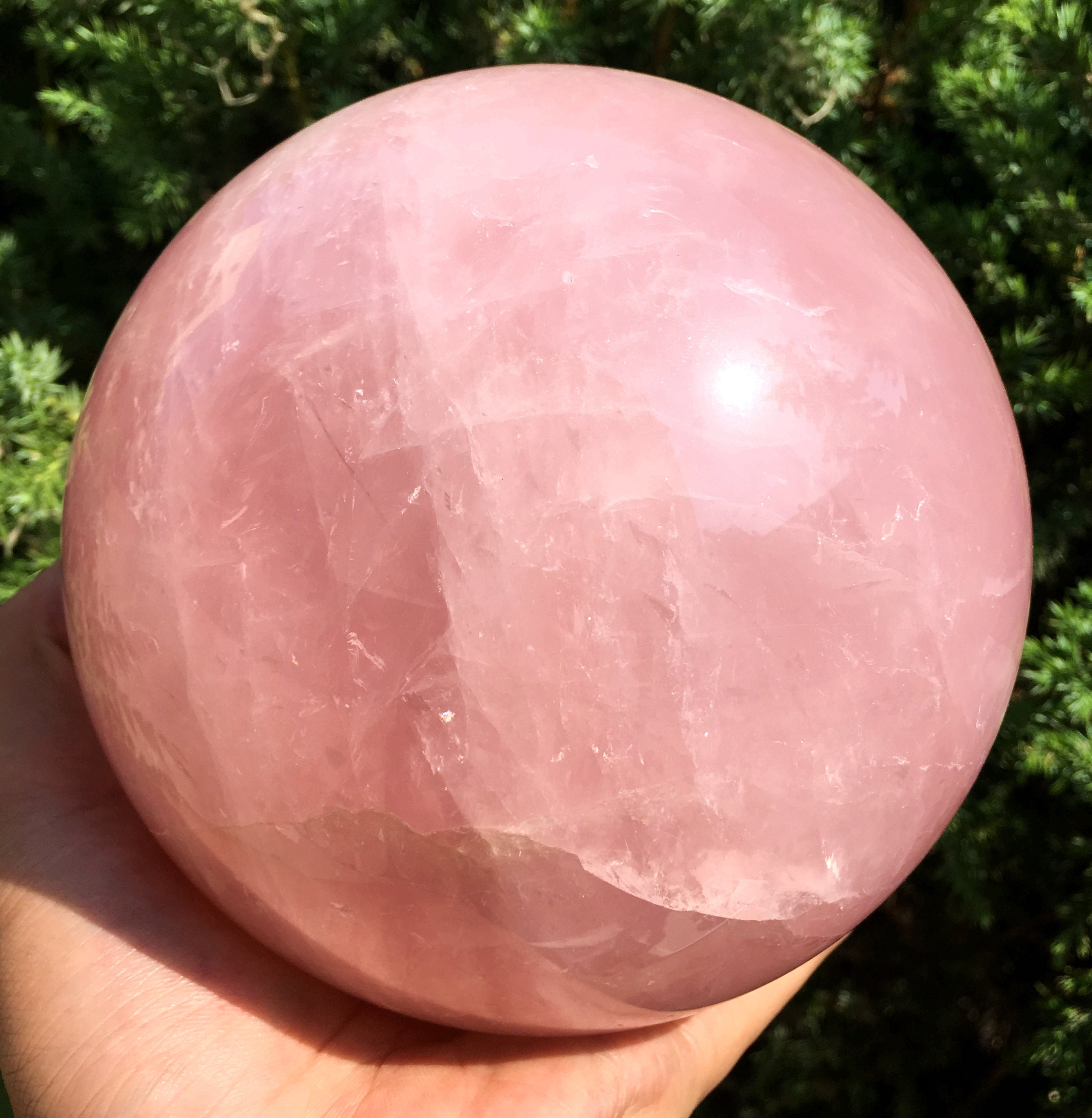 Best Rose Quartz Sphere/pink Crystal Ball/rose Crystal | Etsy