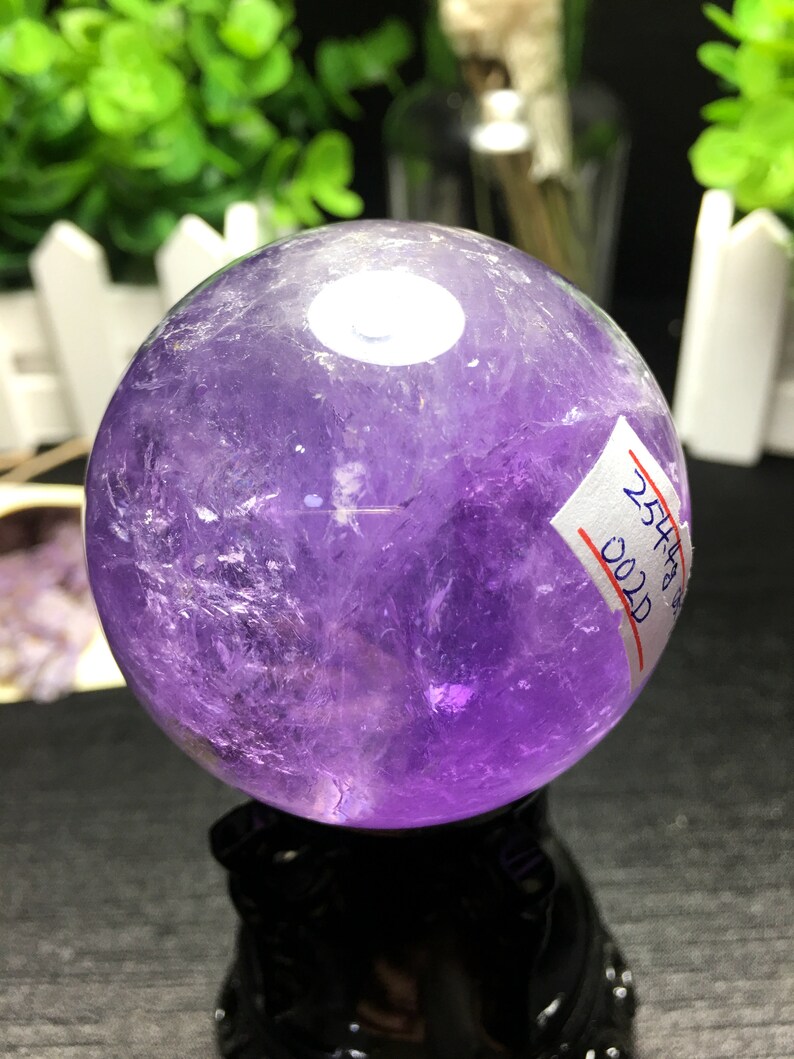 Natural Large Top Clear Amethyst Ball/crystal Sphere/amethyst - Etsy