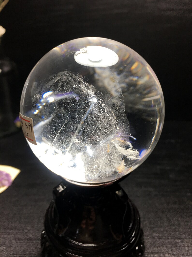 Rare Natural Water Clear Crystal Quartz Sphere /crystal | Etsy