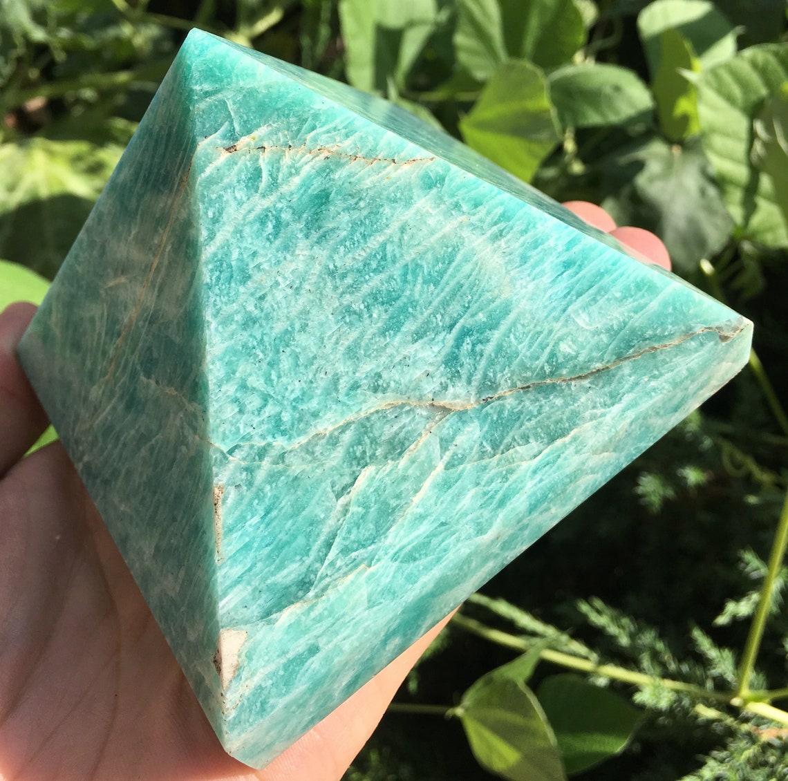 Natural Amazon Stone Pyramid Pyramid/quartz - Etsy