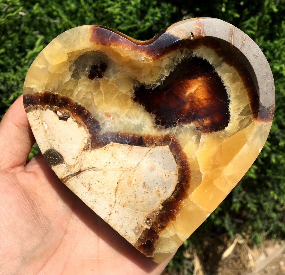 Natural Large Septarium Heart Can Be Used as an Ashtray /natural ...