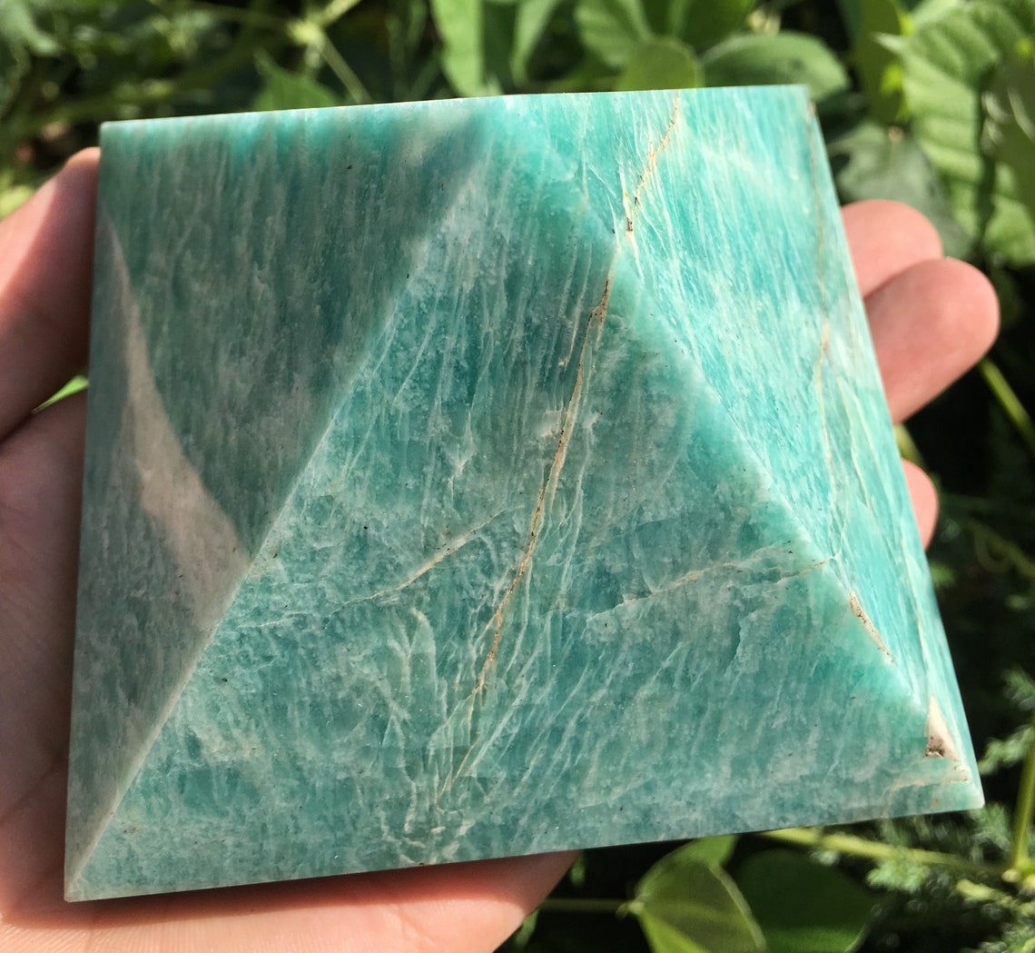 Natural Amazon Stone Pyramid Pyramid/quartz - Etsy