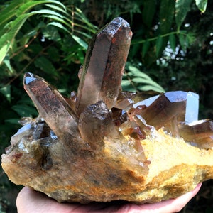 Top Large Raw Yellow Crystal Cluster/yellow Quartz Cluster/quartz ...