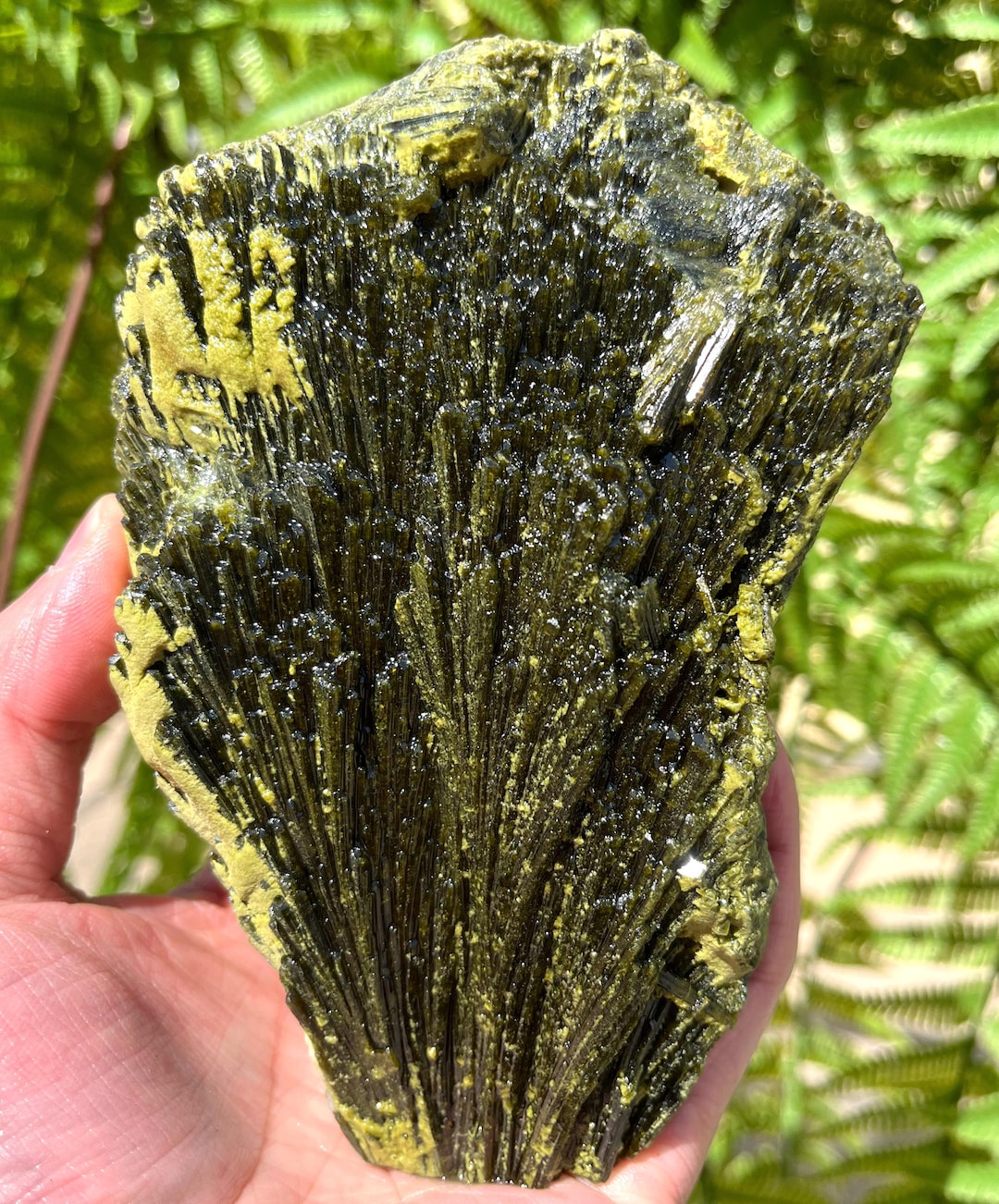 LARGE Natural Raw Epidote Cluster/natural Epidote Crystals/very High ...