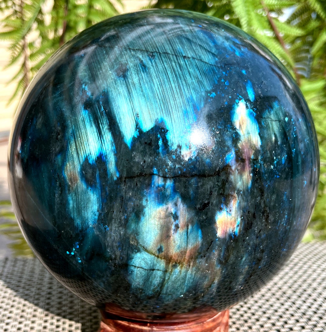 Extra Large Labradorite Sphere/labradorite Ball/shiny Polished ...
