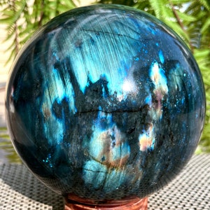 Extra Large Labradorite Sphere/labradorite Ball/shiny Polished ...