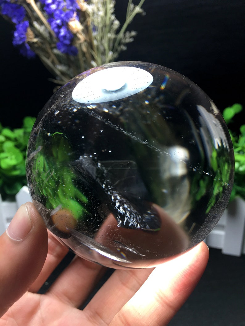 Rare Natural Water Clear Crystal Quartz Sphere /crystal | Etsy