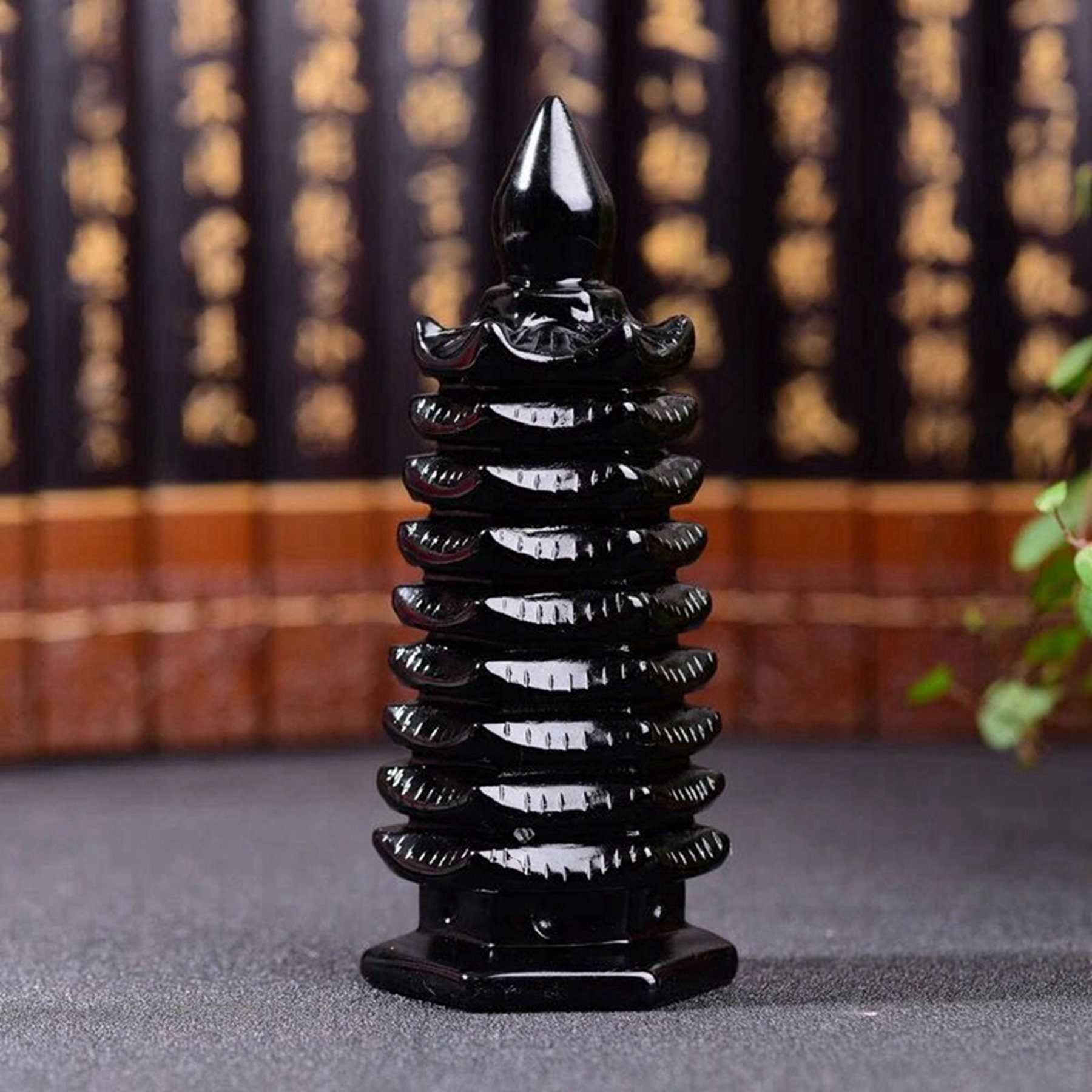 Best Clear Hand Carved Obsidian Polished Tower Shaped/obsidian | Etsy