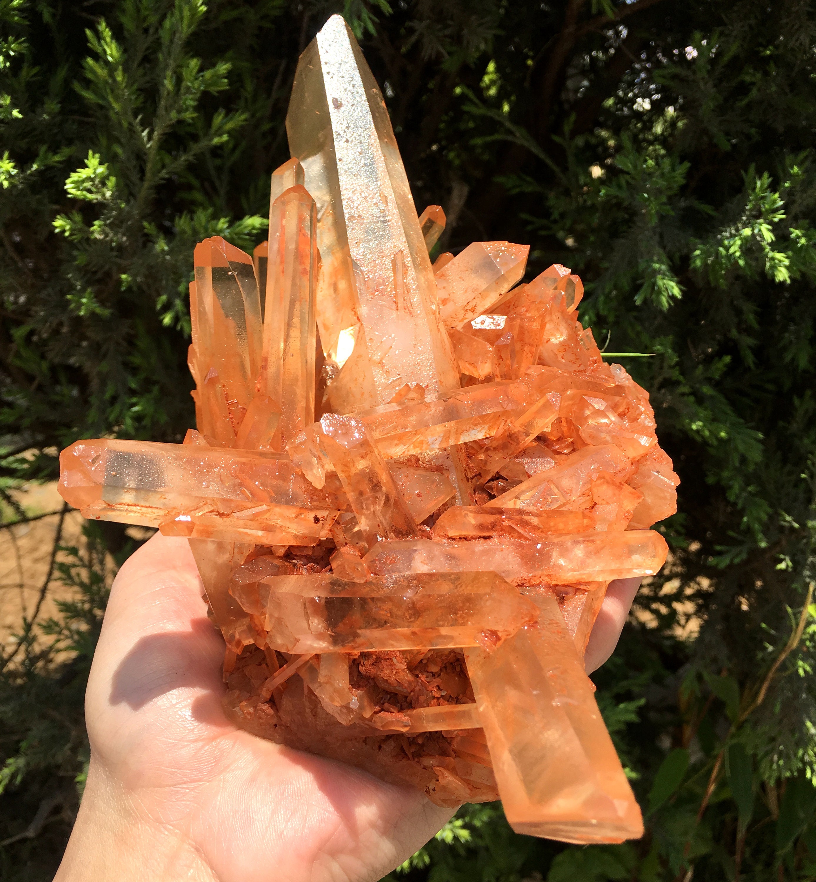 Natural Raw Red Crystal Cluster/red Abundance Quartz | Etsy