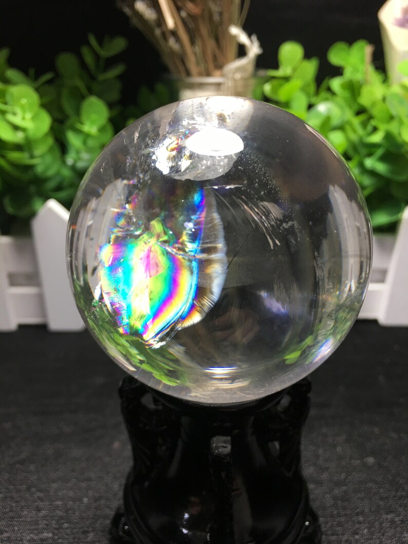 Rare Natural Water Clear Crystal Quartz Sphere /crystal | Etsy