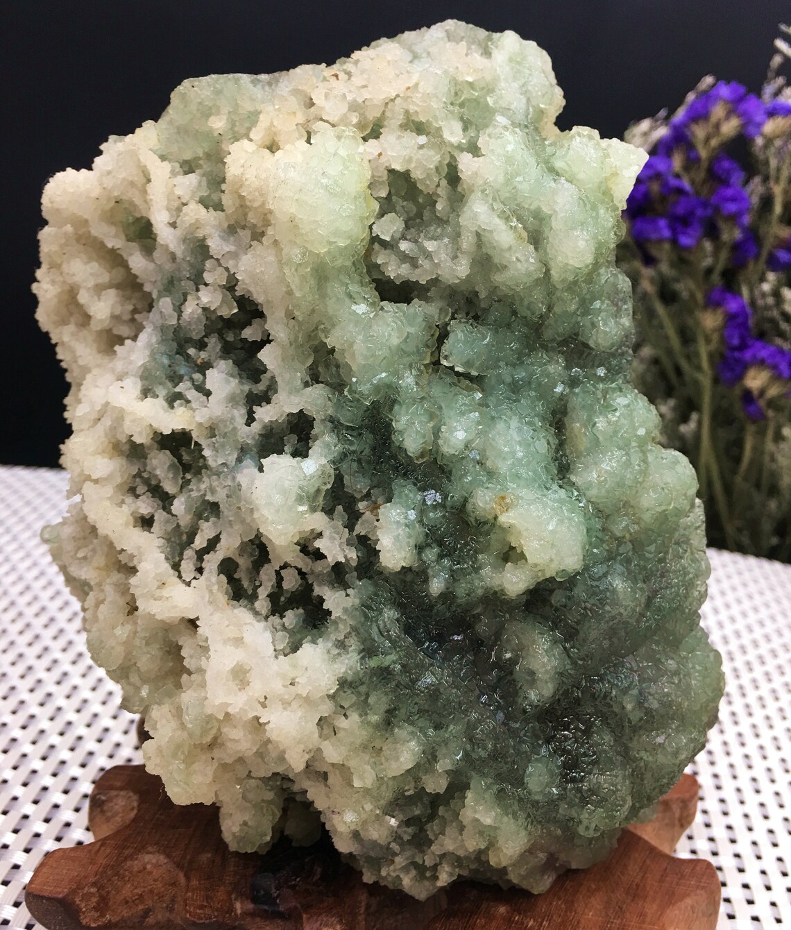 Natural Extra Large Green Fluorite Crystal Quartz Mineral | Etsy