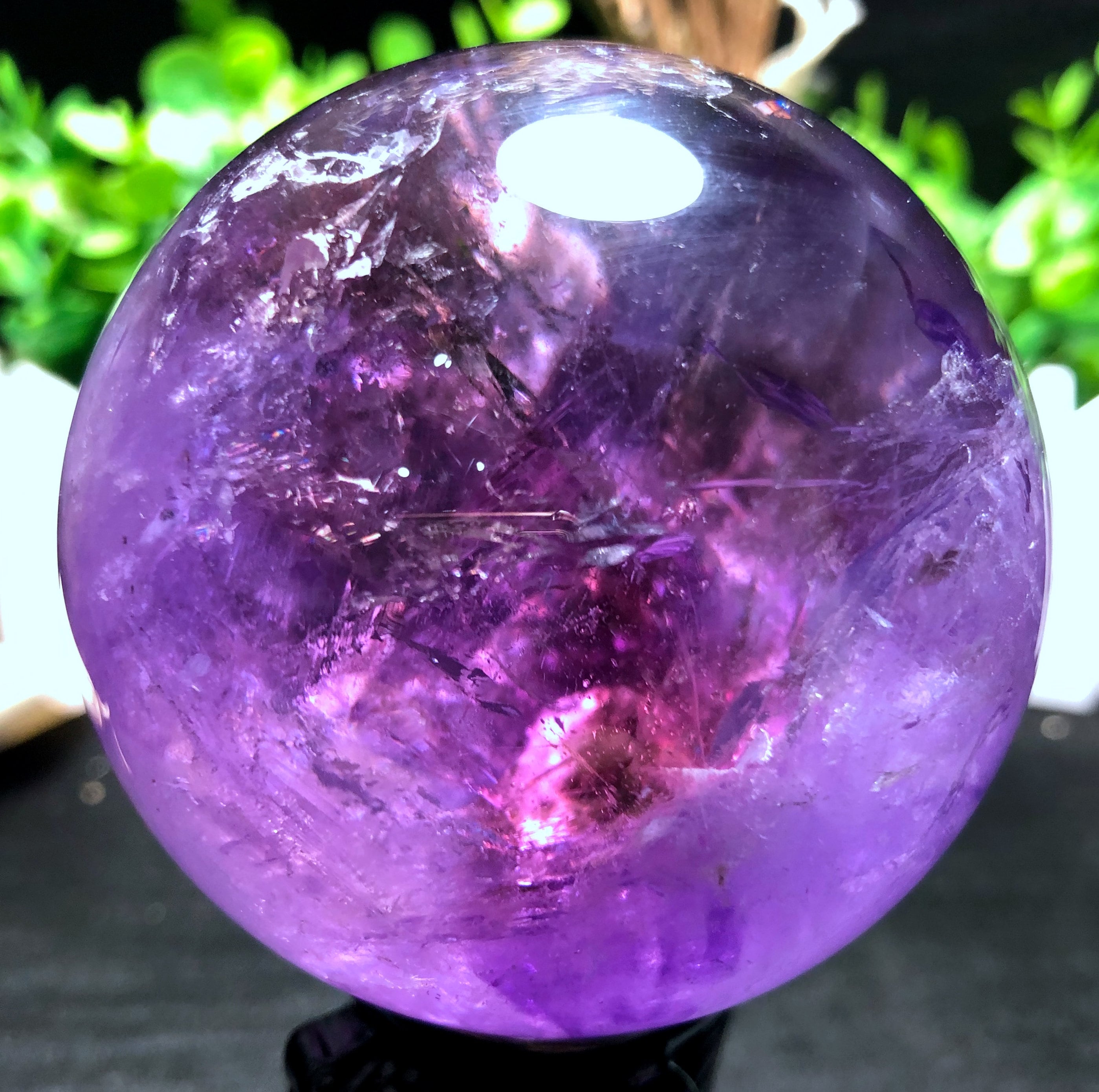 Natural Large Top Clear Amethyst Ball/crystal Sphere/amethyst - Etsy UK