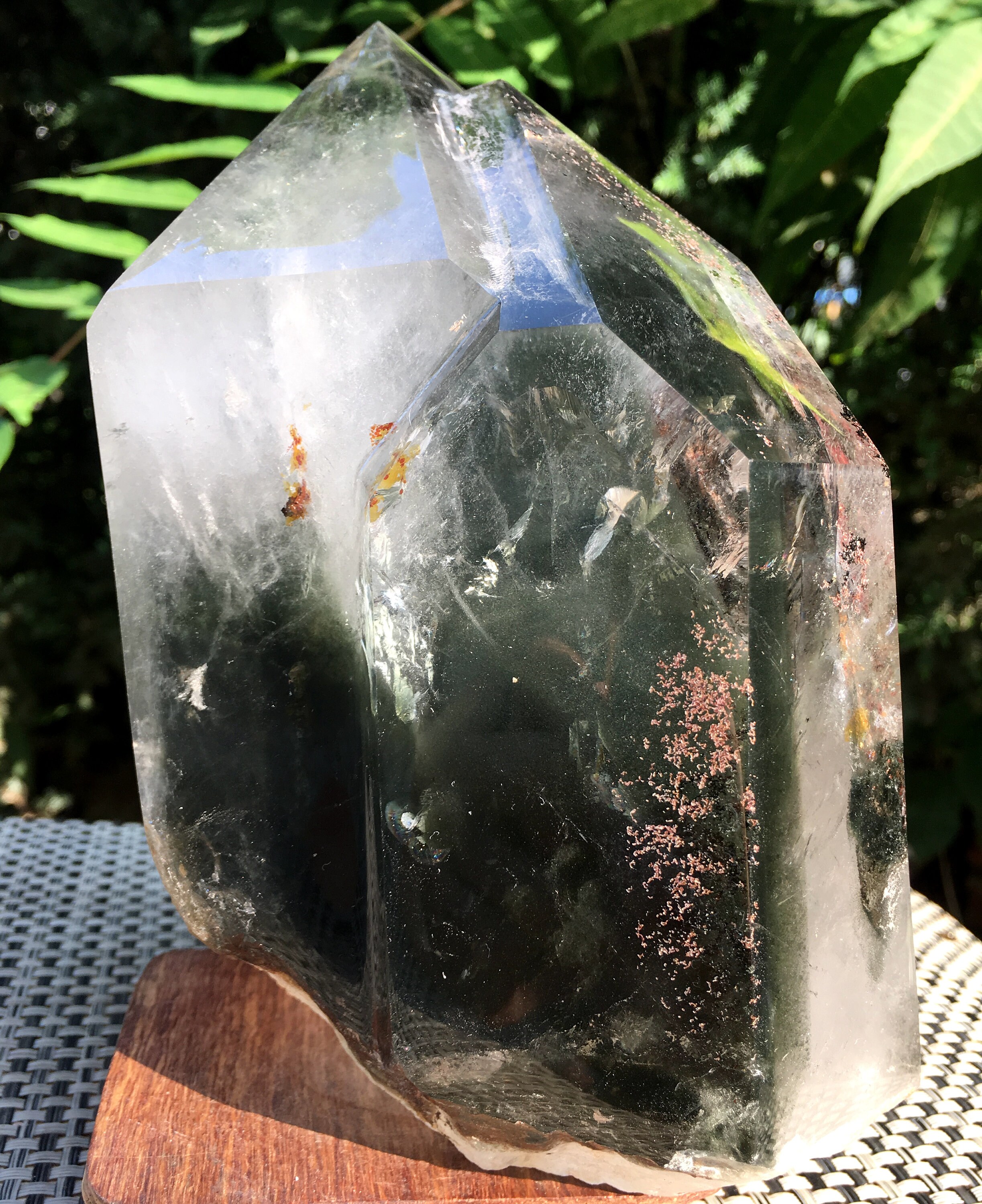 Rare Natural Large Included Garden Green Phantom Quartz Tower | Etsy