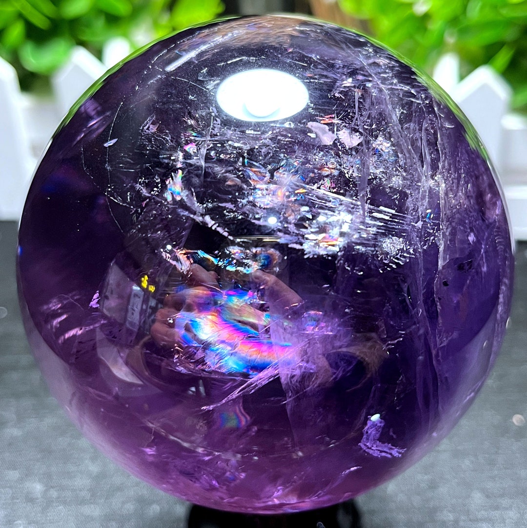Natural Large Top Clear Amethyst Ball/crystal Sphere/amethyst Sphere ...