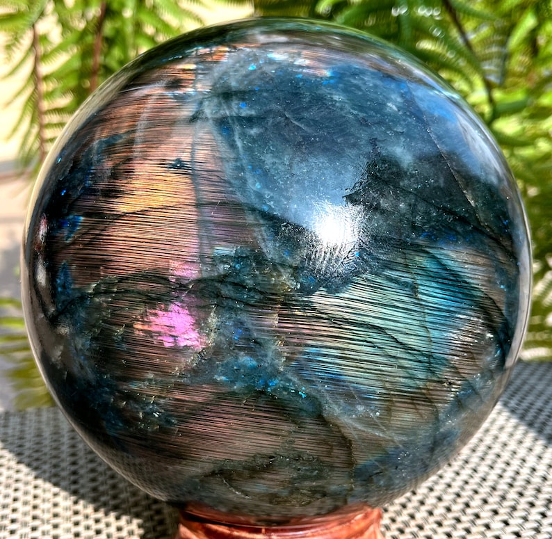 Extra Large Labradorite Sphere/labradorite Ball/shiny Polished ...