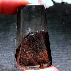 Natural Rare Black Mica Quartz Point/ Multi-inclusions Ladder-shaped ...