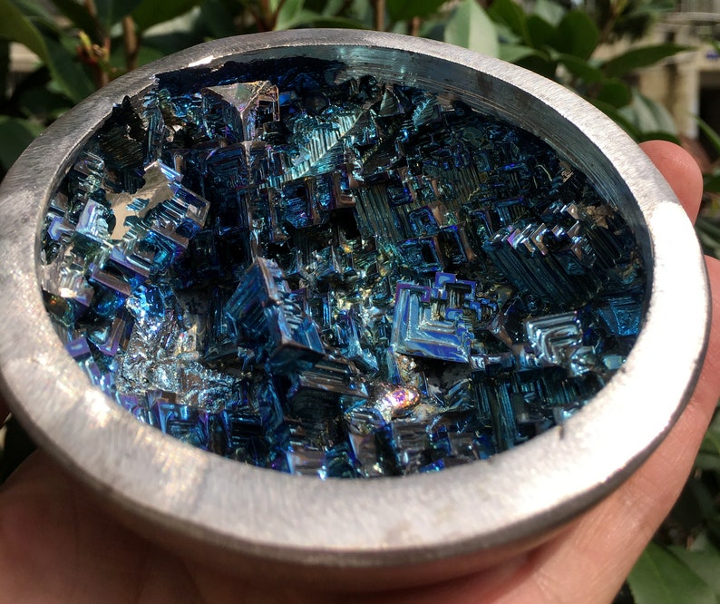 Rare Blue Bismuth Ore/rare Metal Blue Gemstone/handmade | Etsy