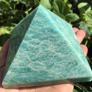 Natural Amazon Stone Pyramid Pyramid/quartz - Etsy