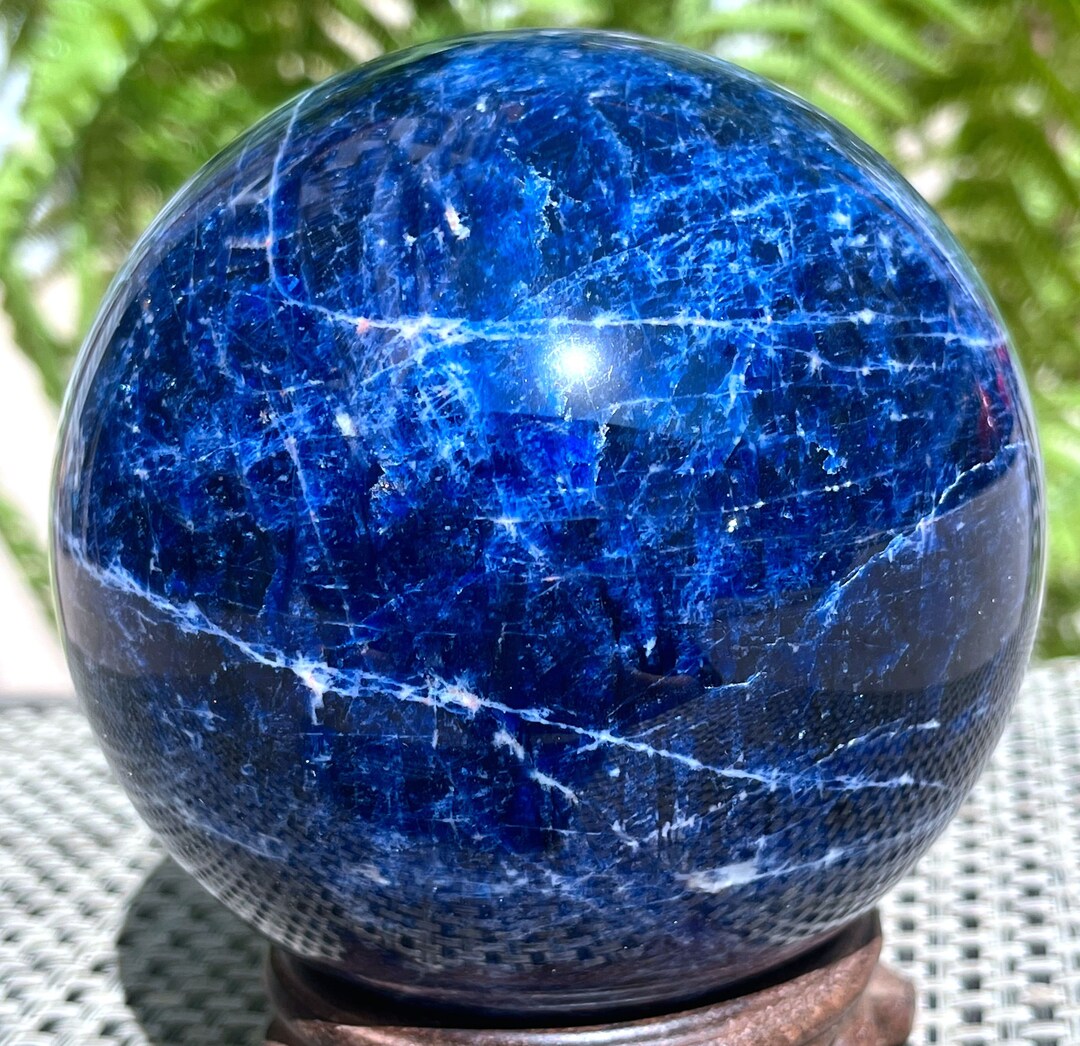 Polished LARGE Blue Sodalite Crystal Sphere/healing Crystal/blue ...
