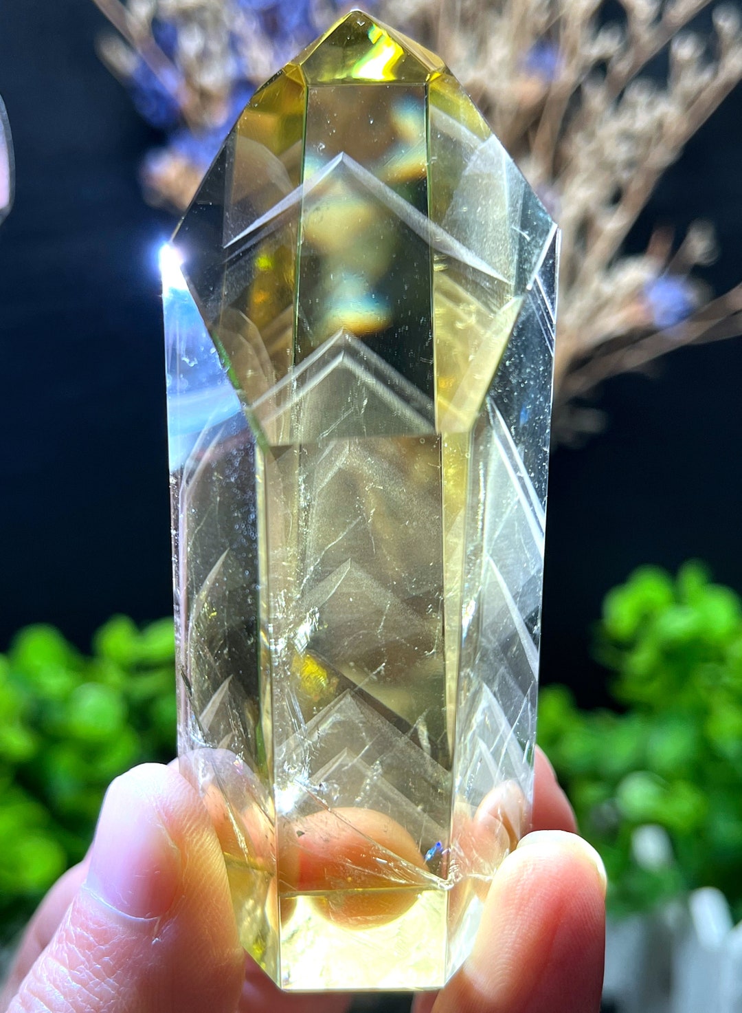 Natural Transparent Headed Yellow Citrine Crystal Quartz Point/citrine ...