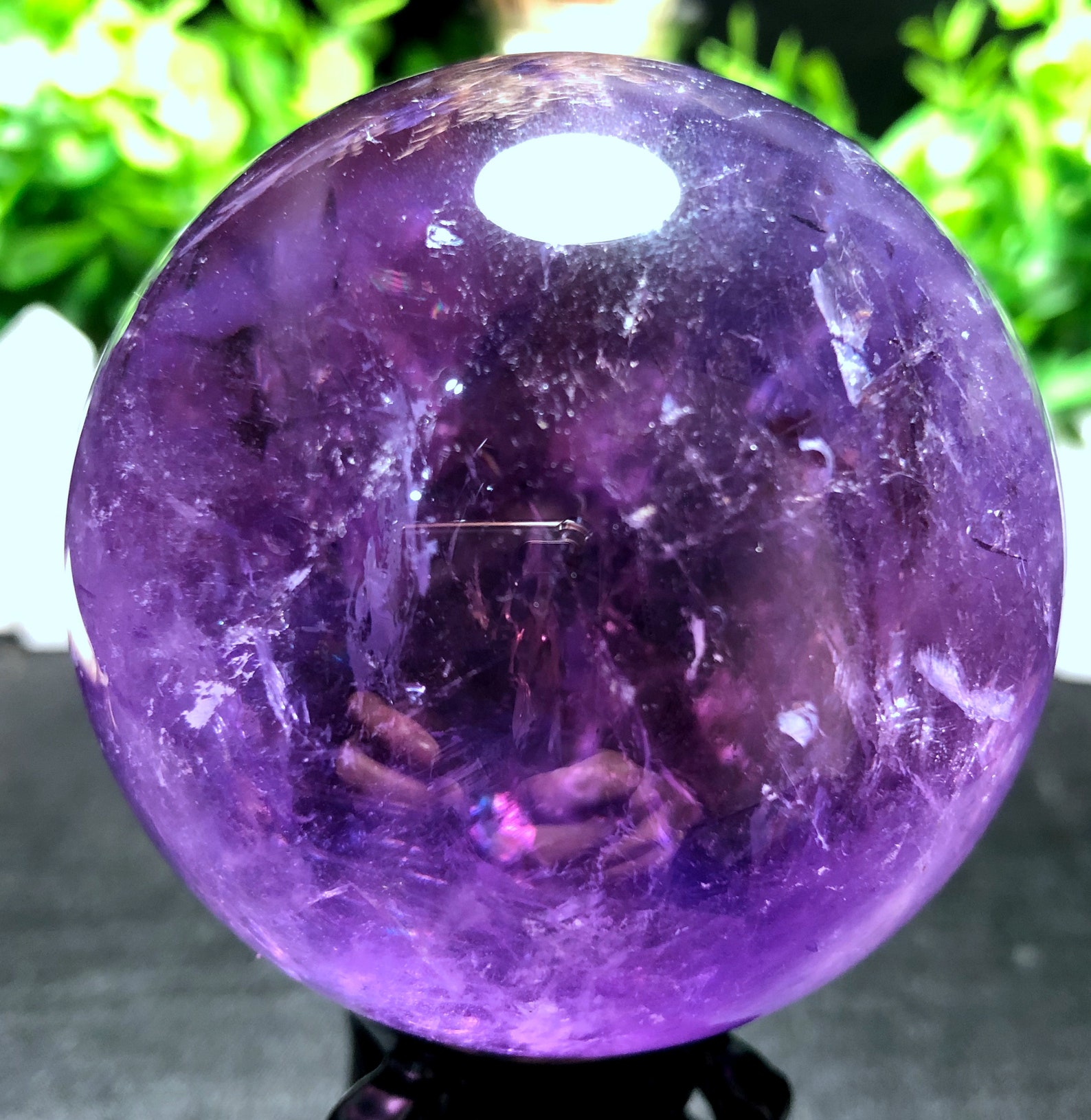 Natural Large Top Clear Amethyst Ball/crystal Sphere/amethyst Sphere ...