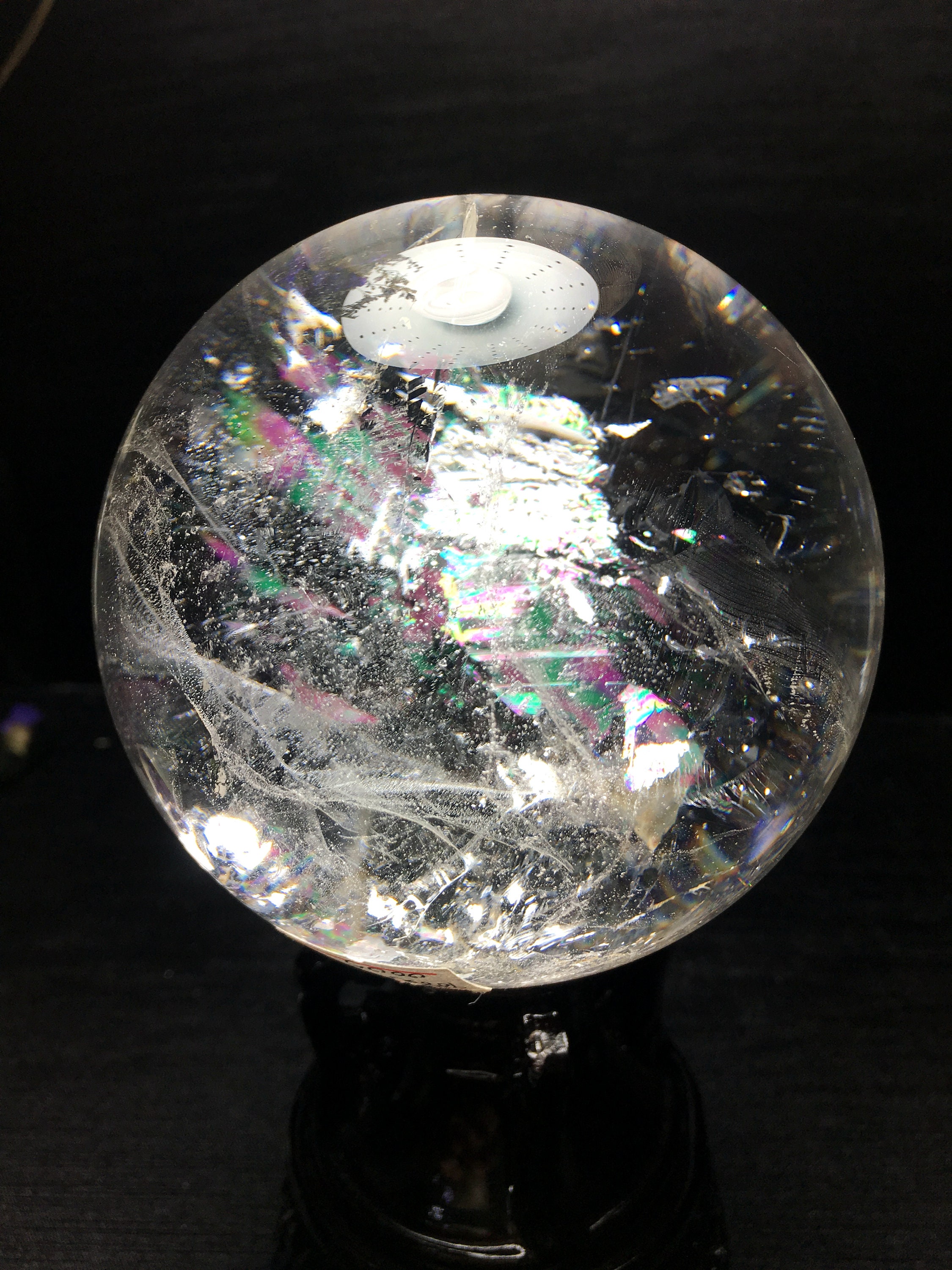 Rare Natural Water Clear Crystal Quartz Sphere /Crystal | Etsy