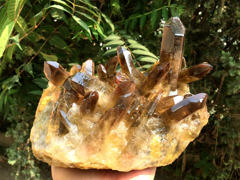 Top Large Raw Yellow Crystal Cluster/yellow Quartz Cluster/quartz ...