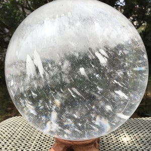 Large Clear Smelt Red Quartz Sphere/clear Smelt Quartz Polished Chunks ...
