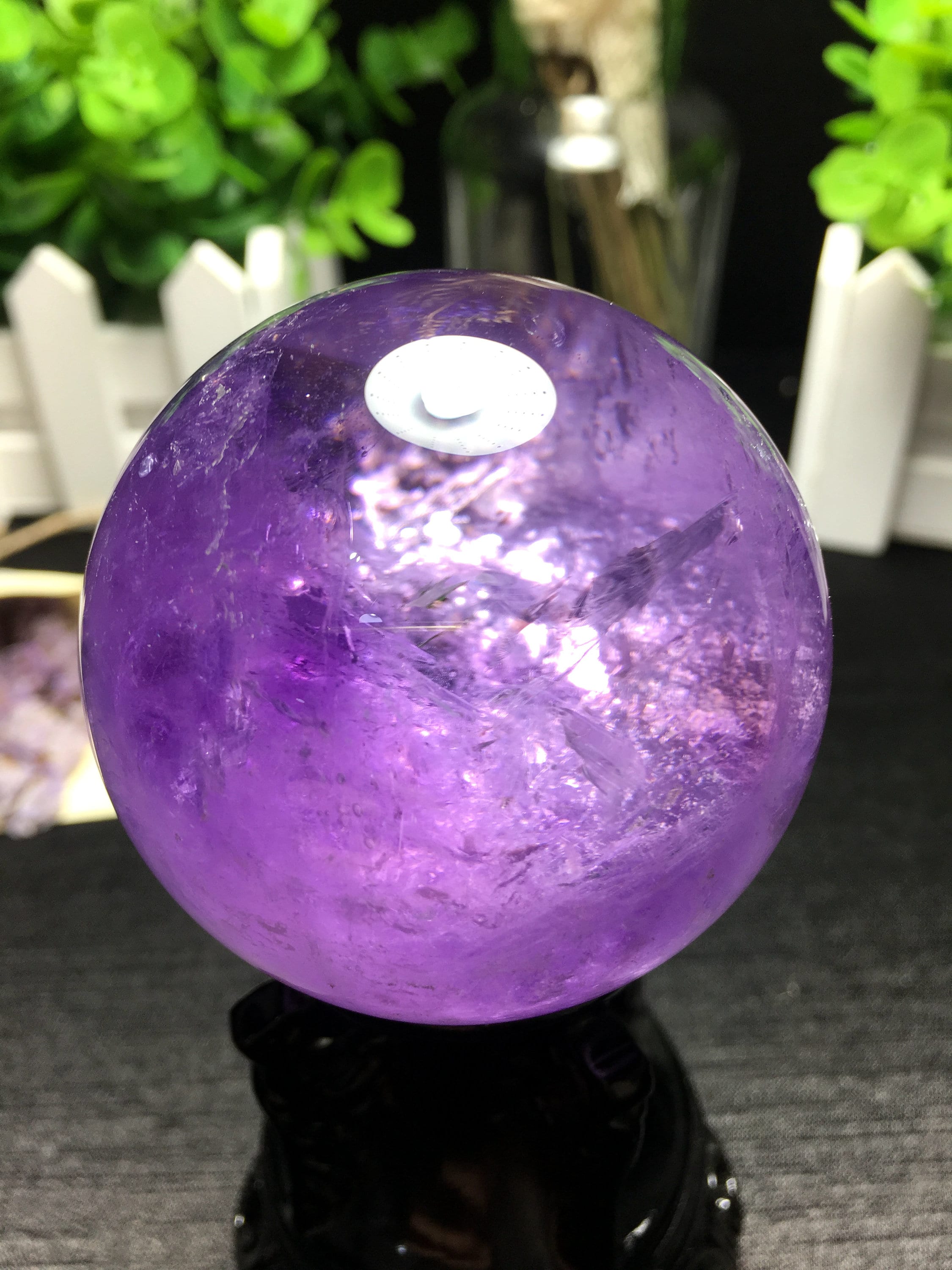 Natural Large Top Clear Amethyst Ball/Crystal sphere/Amethyst | Etsy